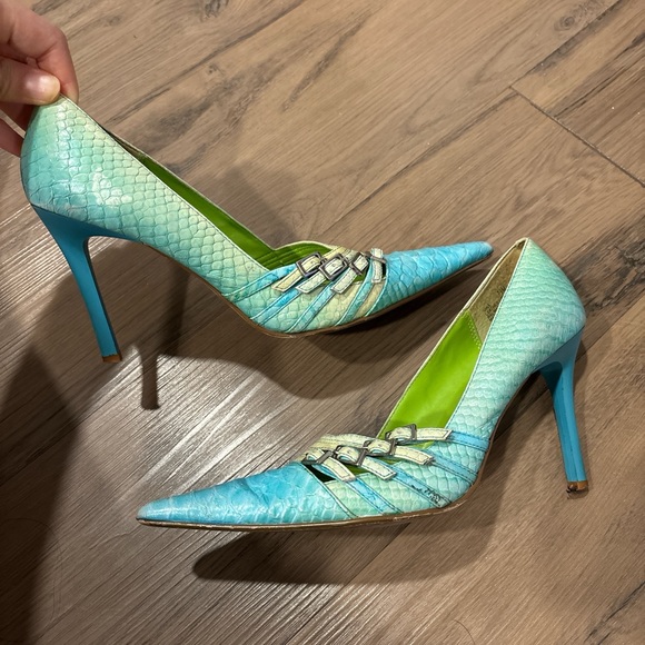 Chinese Laundry | Shoes | Vintage Chinese Laundry Blue And Green ...